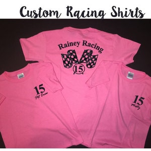 Custom Racing Shirt, Pit Crew Shirt, Dirt Track Shirt, Motorcycle ...