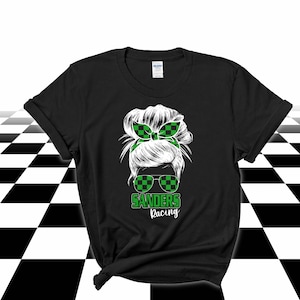 Personalized Drag Racing Tank Tops for Women & Girlfriend, Mom Bun ...