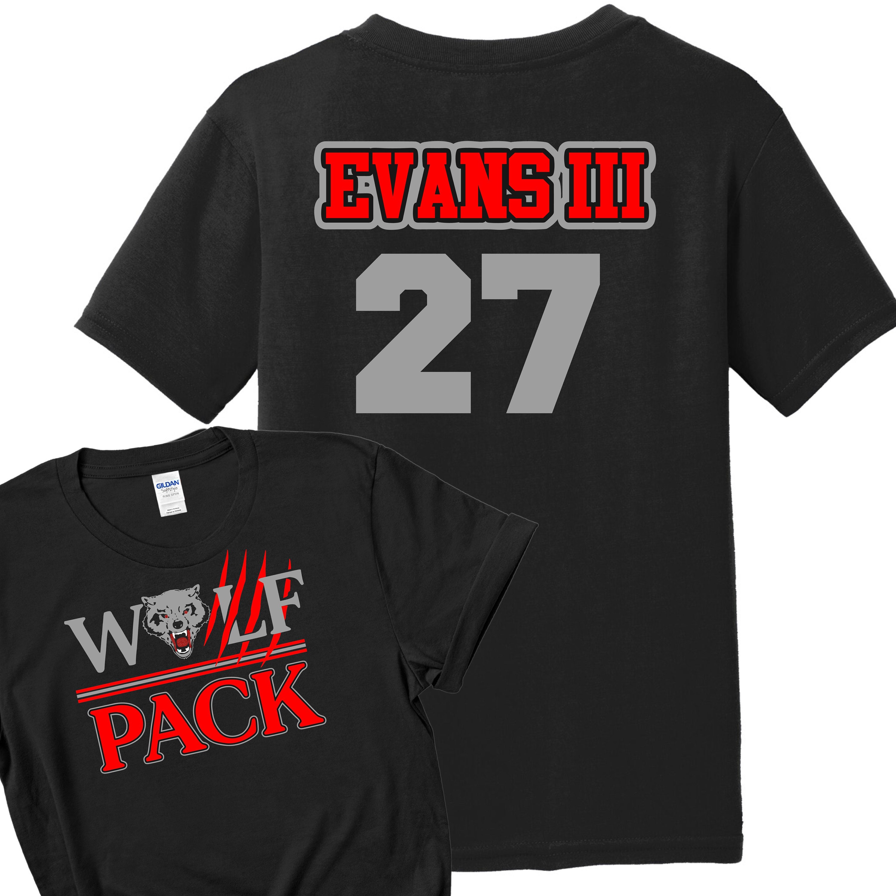 Wolf Pack Custom Football Hoodie & Shirts for Team | Etsy