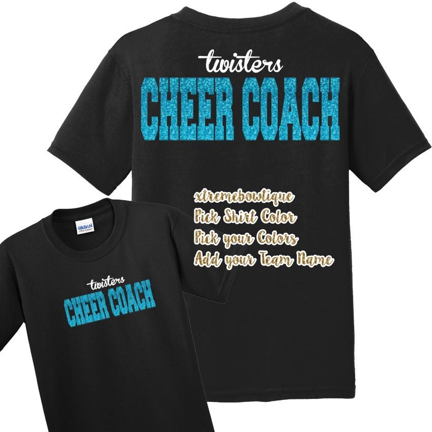 Cheer Coach Shirt, Customizable Coach Shirt, Cheer Coach Shirt ...