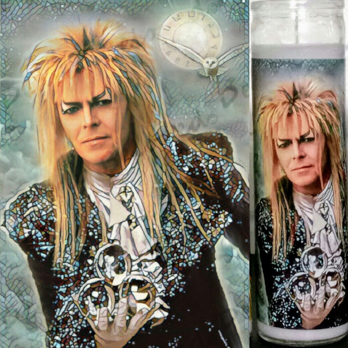 Saint Jareth the Goblin King Prayer Candle 8 Glass Jar | Etsy