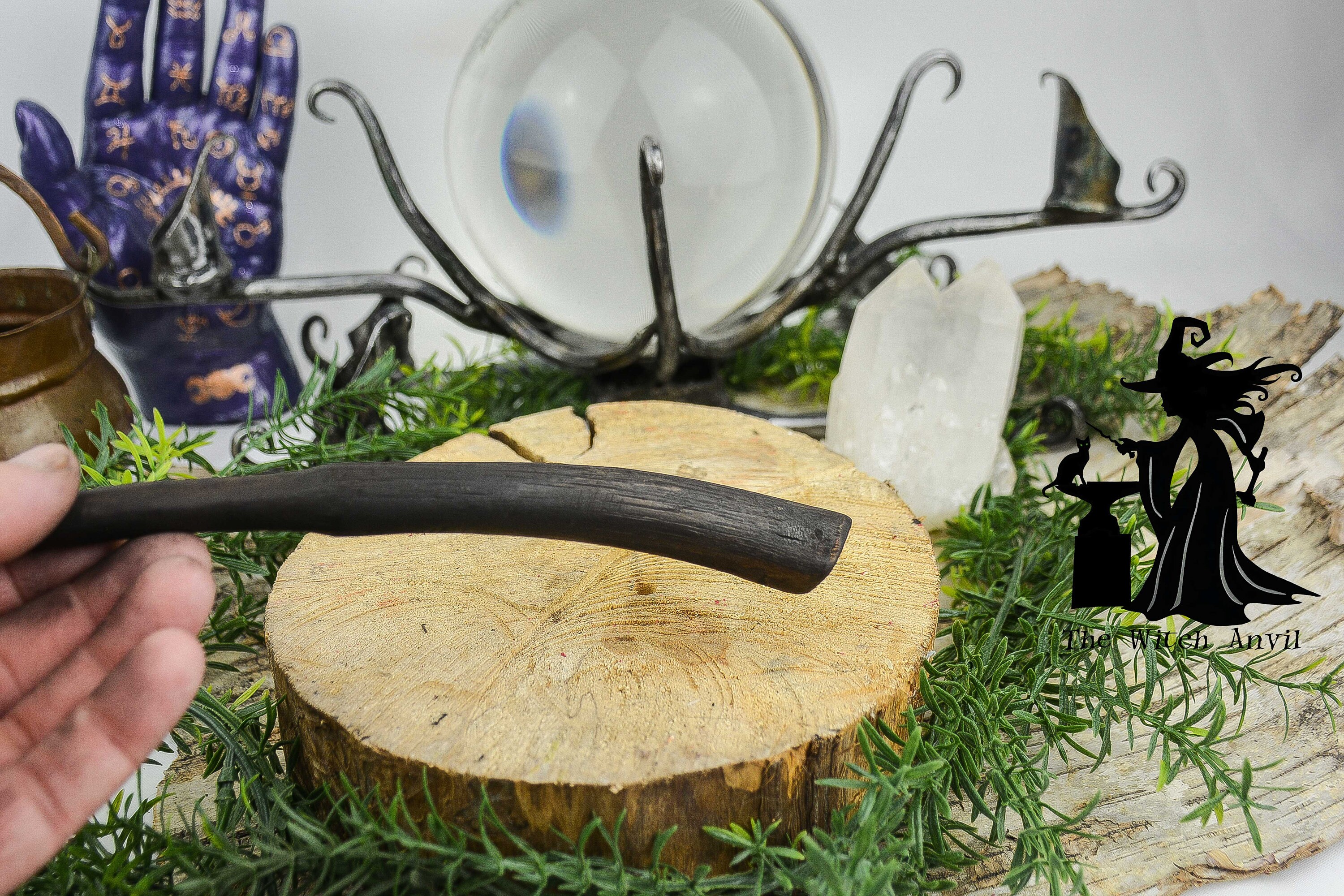 Traditional Wand Made of Hazel Wood (hazel) Named Snàthad Ghrinn (fine ...