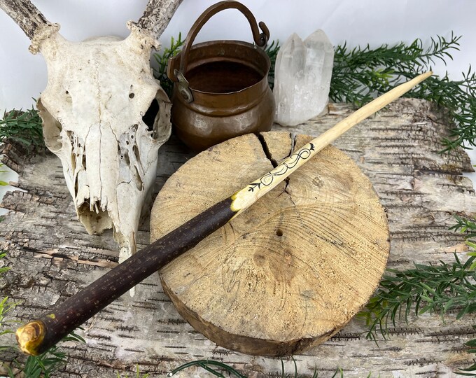 Traditional Chopstick,magic Wand,stick, in Hazel Wood Named Trì Snaidhm ...