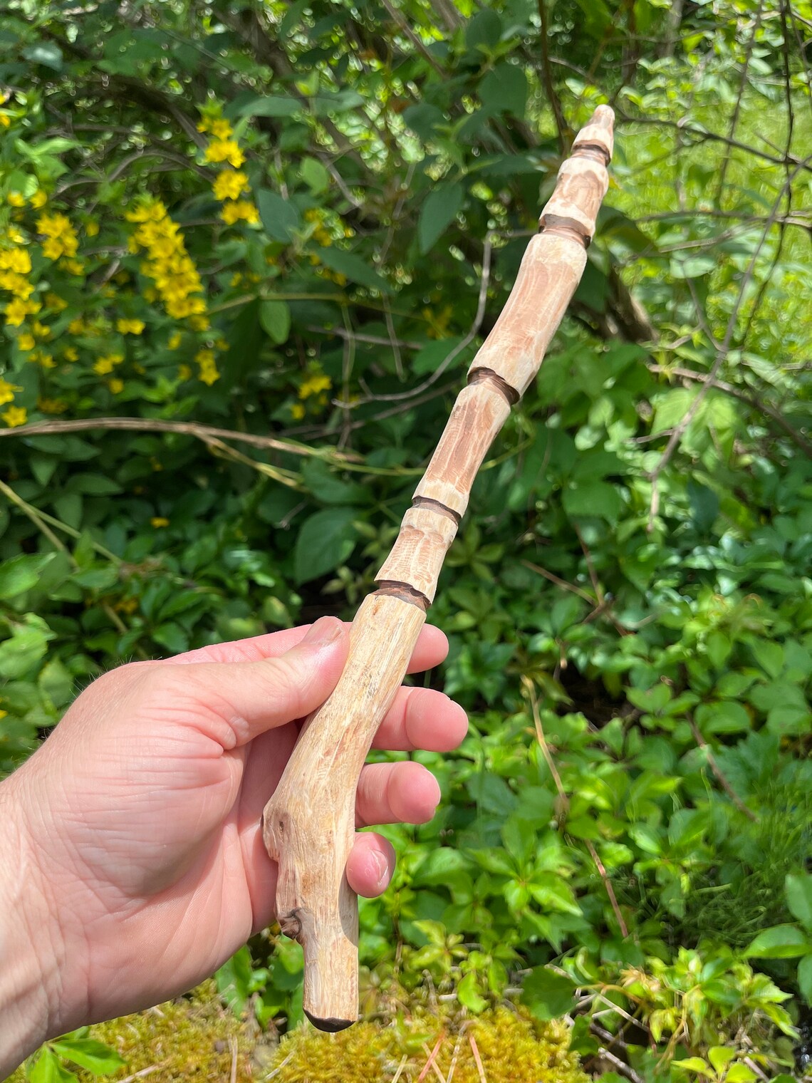 Rustic Hawthorn Wood Witch's Wand Named Sgèile Bheag small Scale - Etsy
