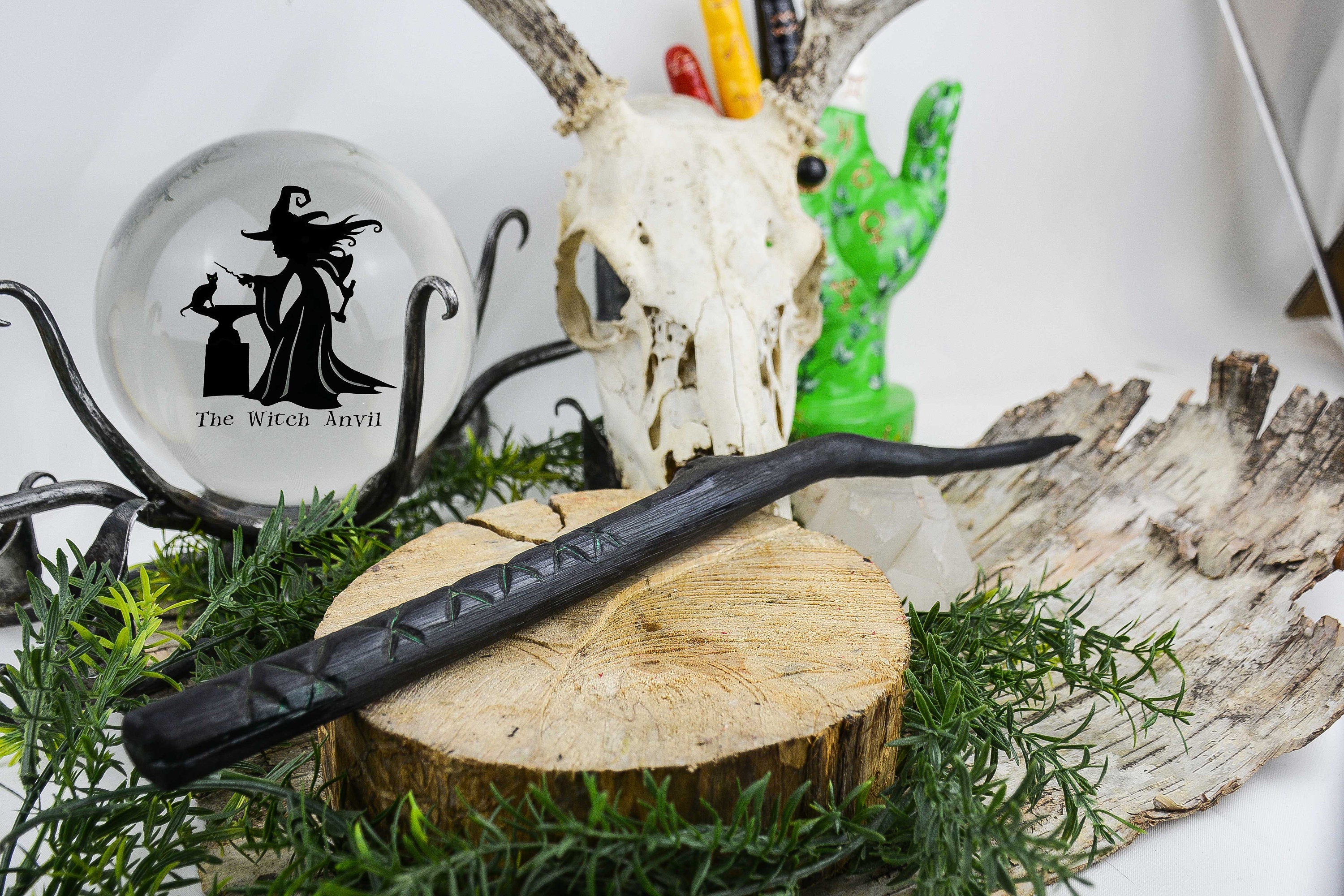 Traditional Wand Made of Hazel Wood hazel Named Na Seachd - Etsy