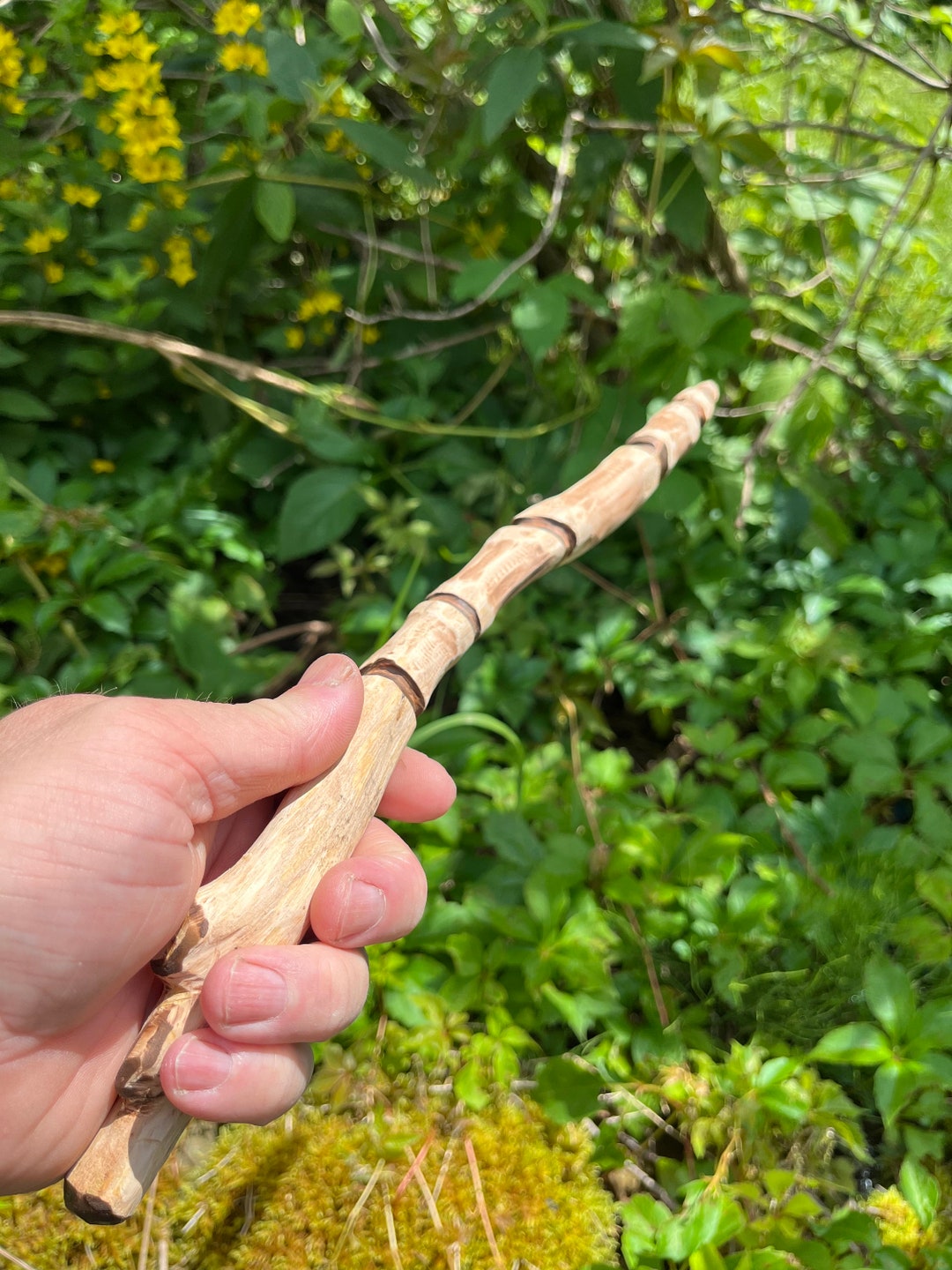 Rustic Hawthorn Wood Witch's Wand Named Sgèile Bheag (small Scale) - Etsy