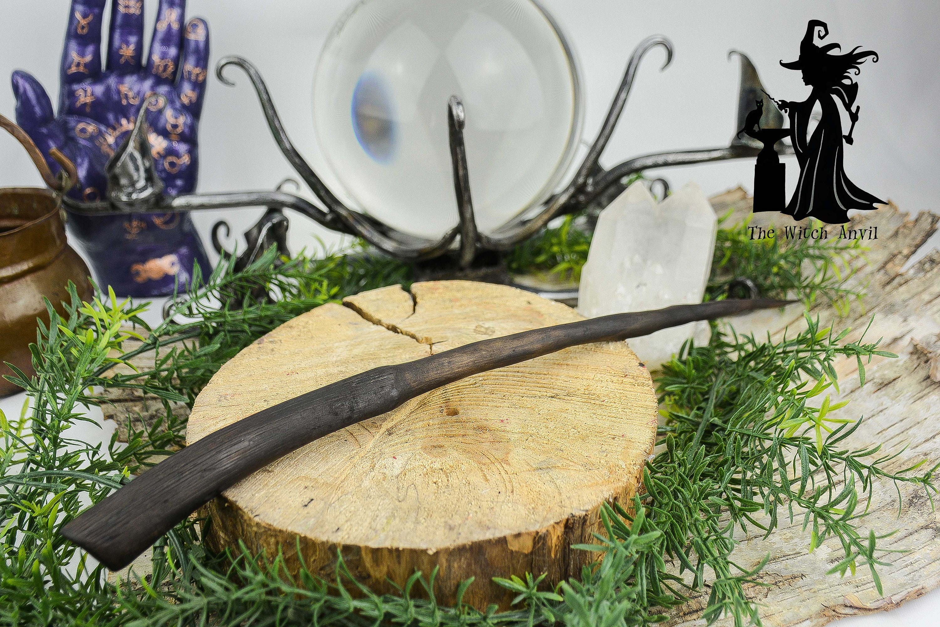 Traditional Wand Made of Hazel Wood (hazel) Named Snàthad Ghrinn (fine ...