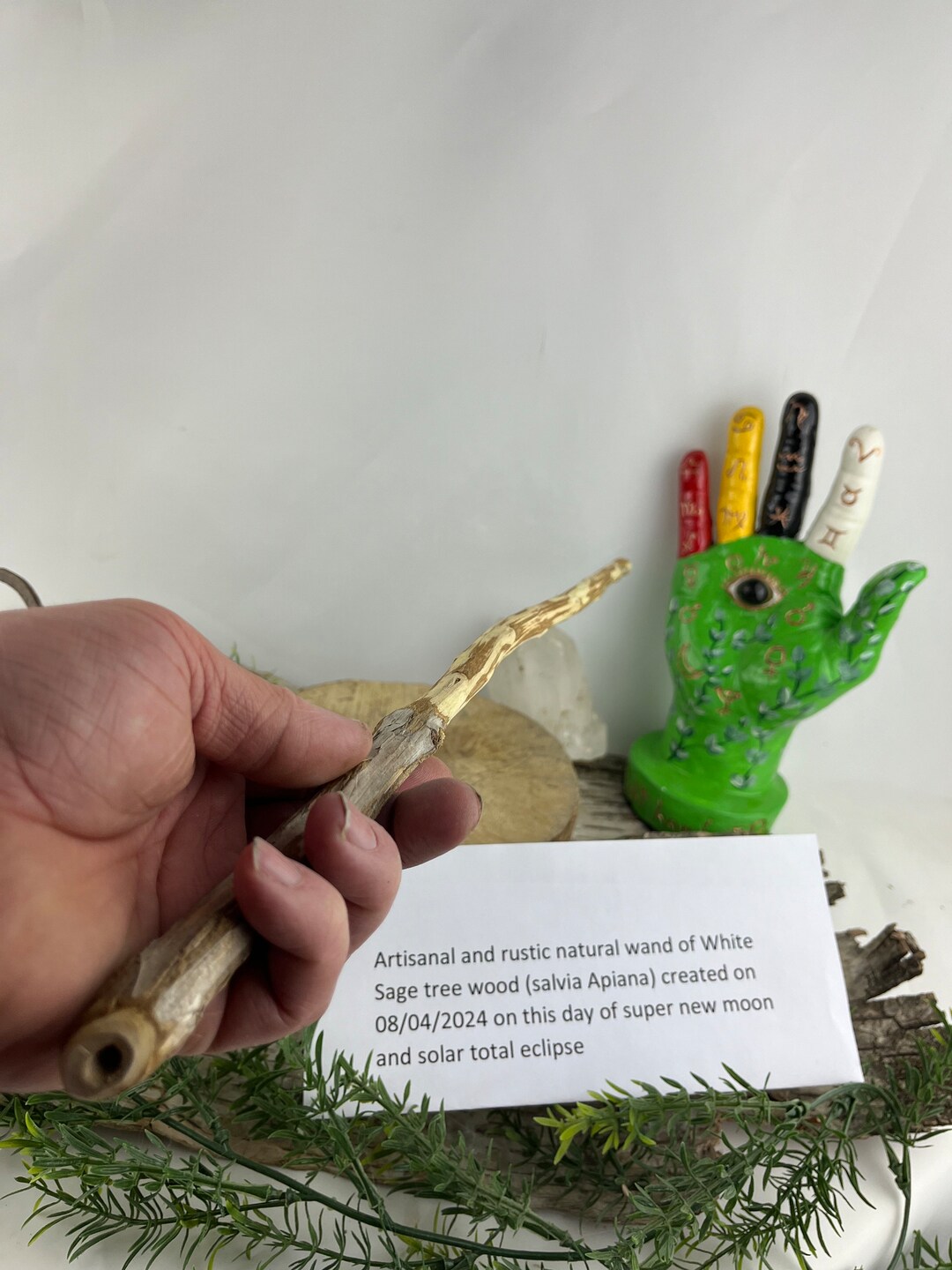 Natural Magic Wand Made of White Sage Tree Wood salvia Apiana Named an ...