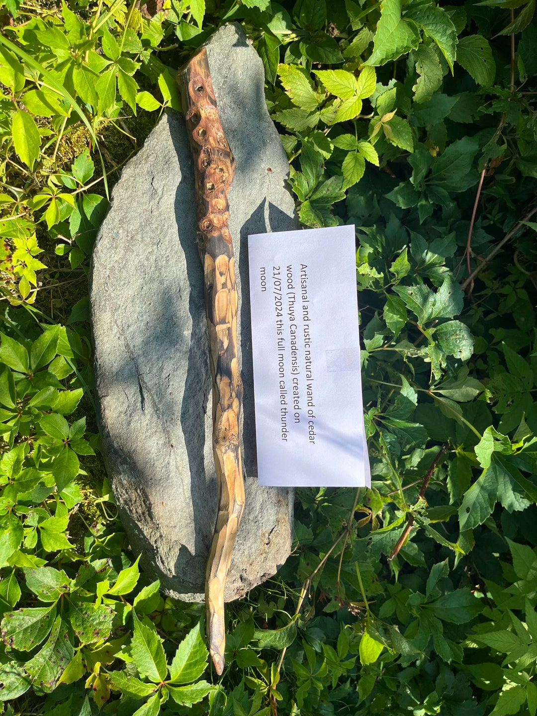 Traditional Cedar Wood Wand Named Dealanach Dìomhair mysterious ...