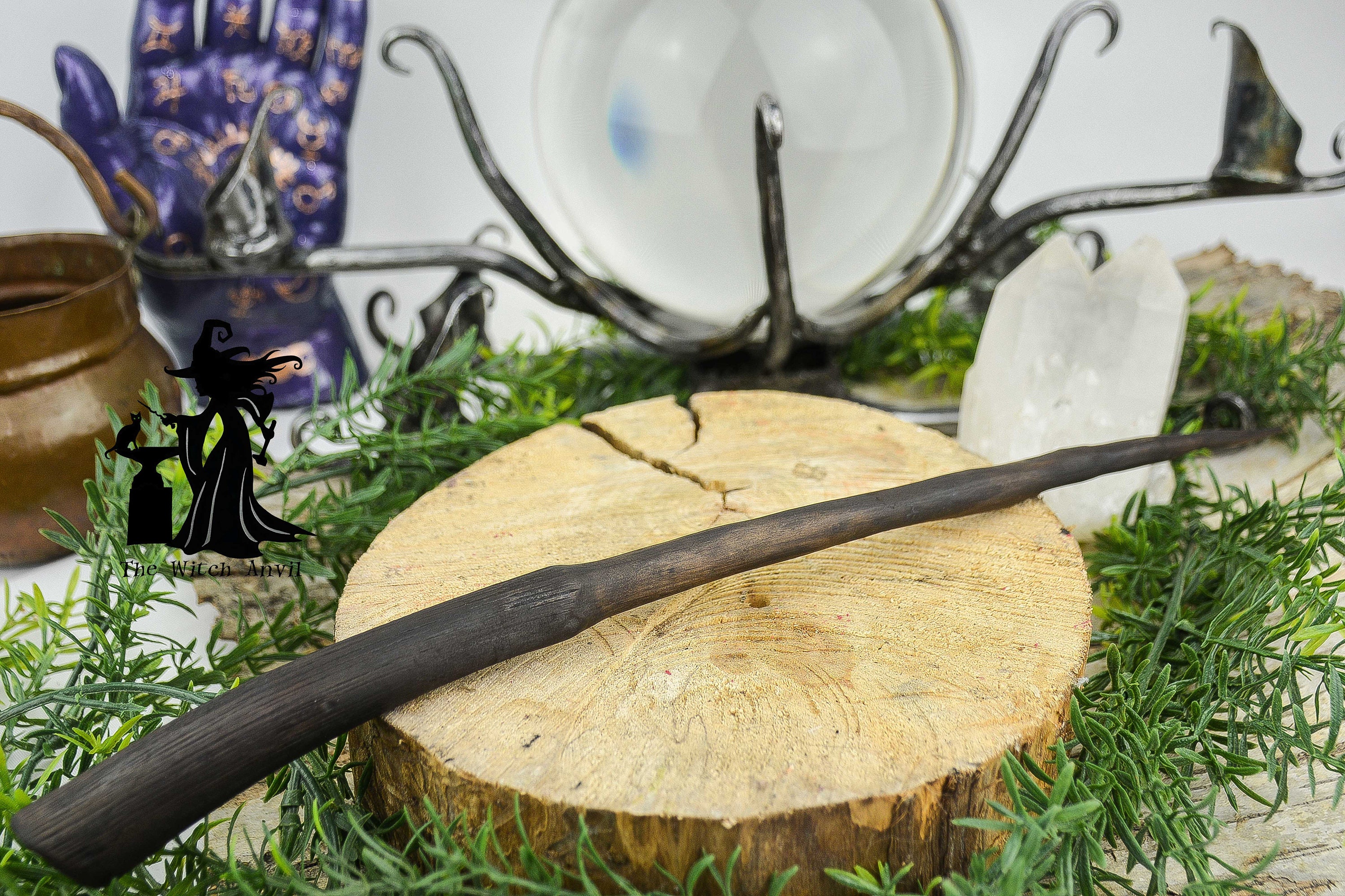 Traditional Wand Made of Hazel Wood (hazel) Named Snàthad Ghrinn (fine ...
