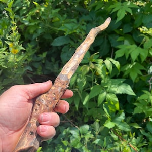 Traditional Cedar Wood Wand Named Dealanach Dìomhair mysterious ...
