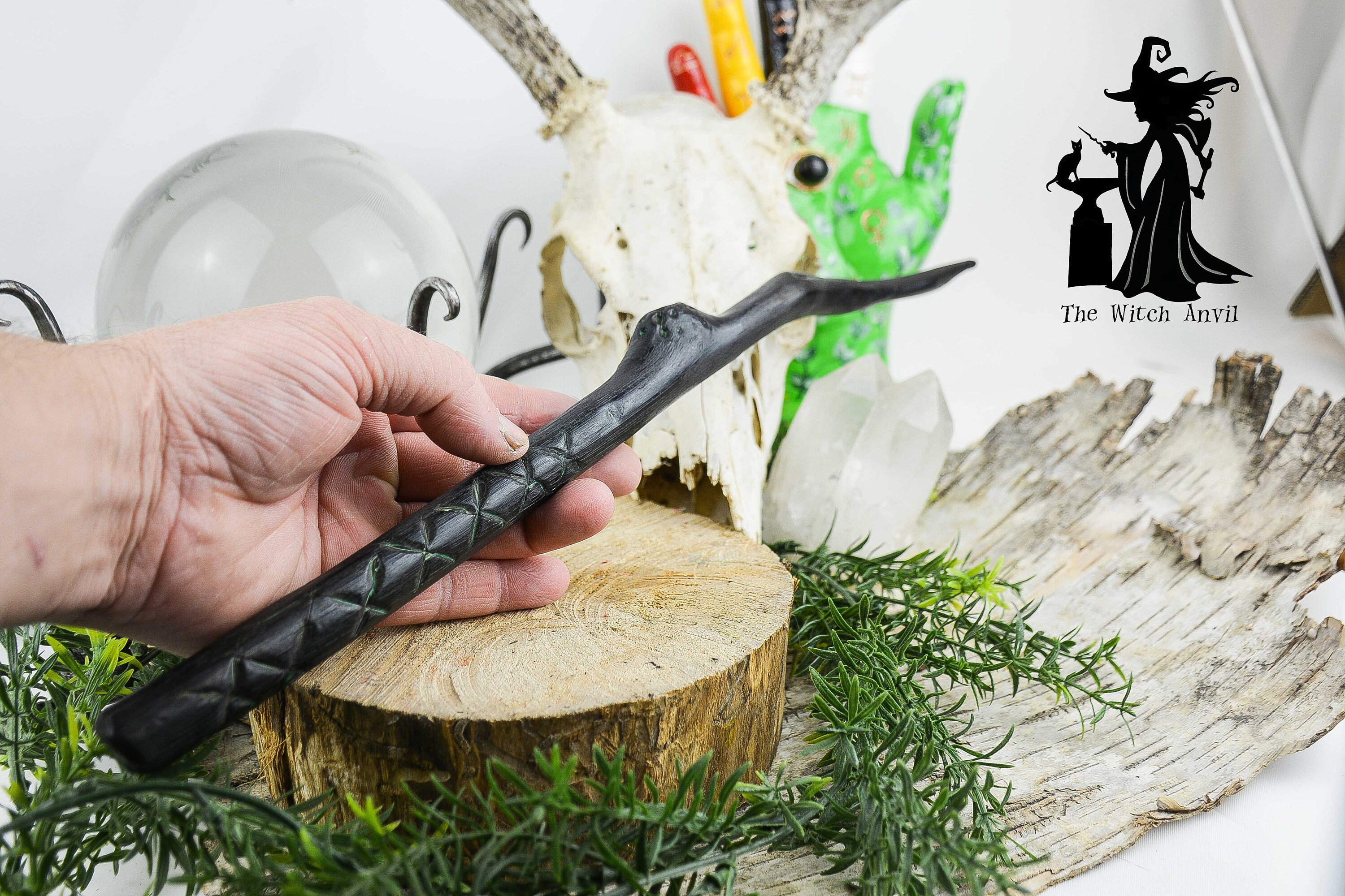 Traditional Wand Made of Hazel Wood hazel Named Na Seachd - Etsy