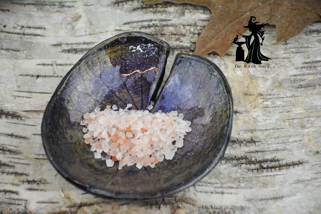 Bowl Leaf Shaped, Bowl, Wiccan Altar, Birthday Gift, Friends, Unique ...