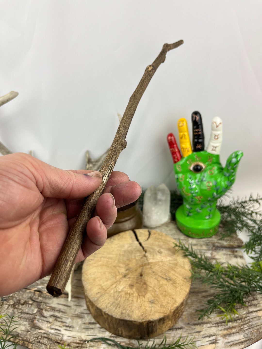 Traditional Chopstick,magic Wand,stick, in Hazel Wood Named Còig Builg ...