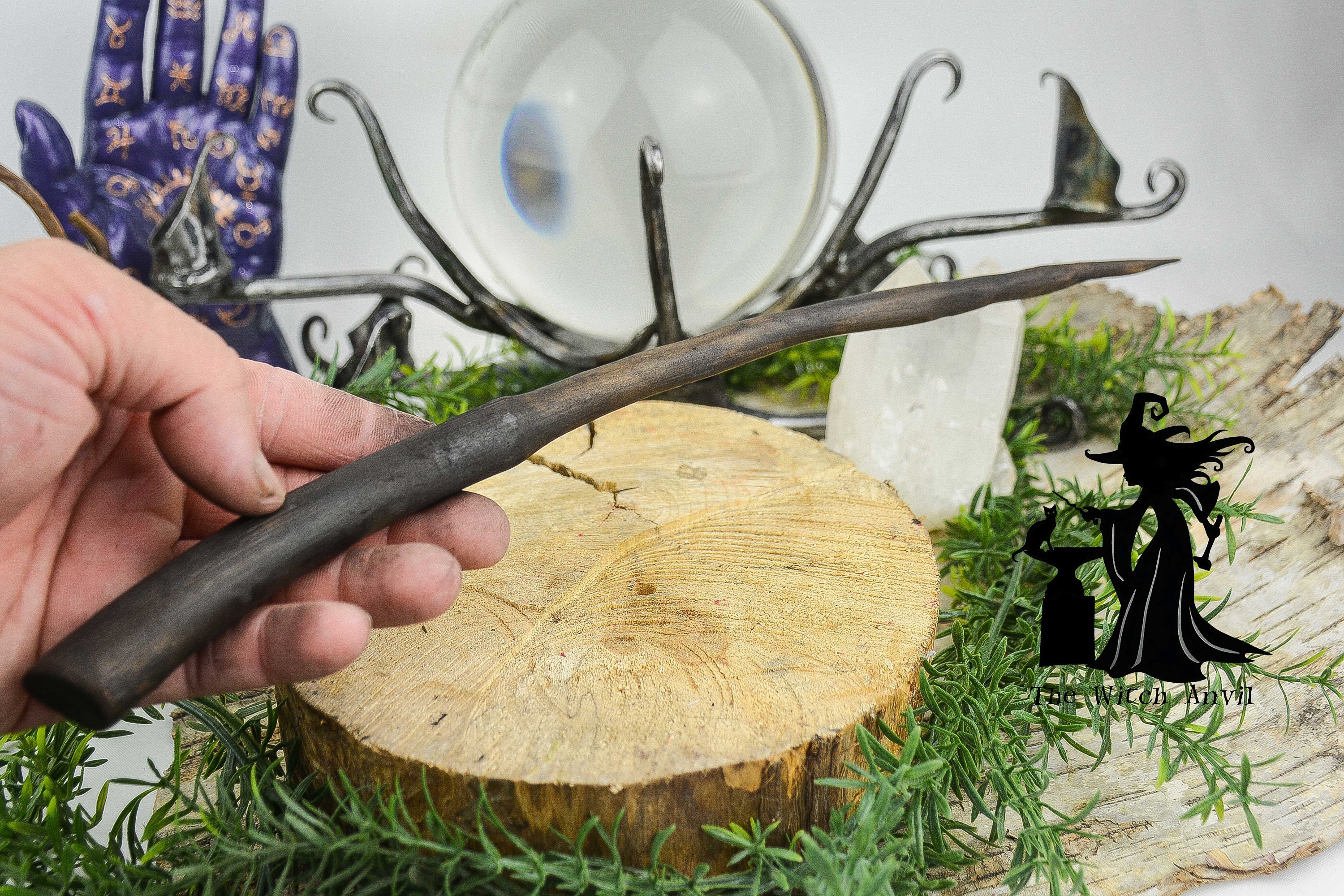 Traditional Wand Made of Hazel Wood (hazel) Named Snàthad Ghrinn (fine ...