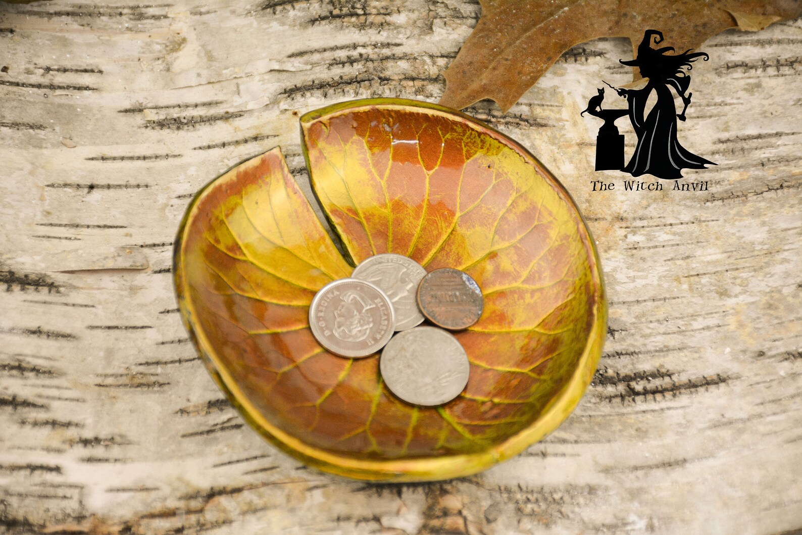 Bowl Leaf Shaped Bowl Wiccan Altar Birthday Gift Friends - Etsy