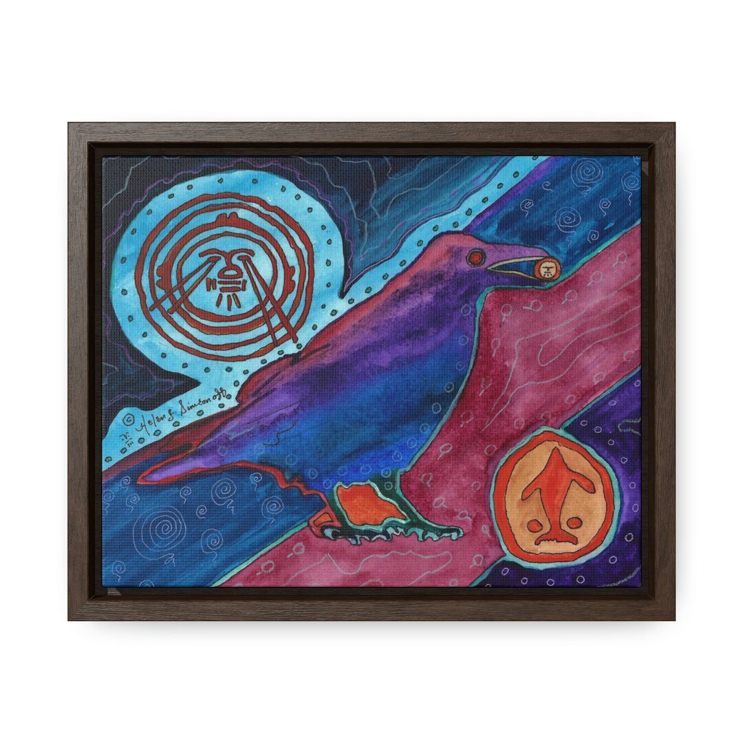Helen Simeonoff Raven beachcombing Raven Gallery Canvas Wraps ...