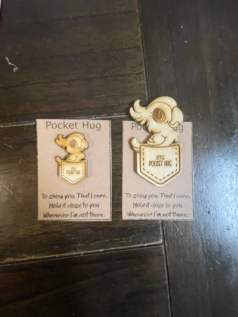 Pocket Hug Gift | Kid Classroom Set Favor |animal Wooden Pocket Hug ...
