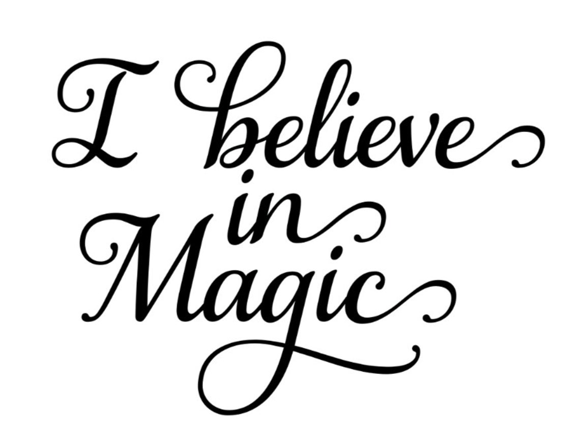 I Believe in Magic Vinyl Adhesive Decal - Etsy