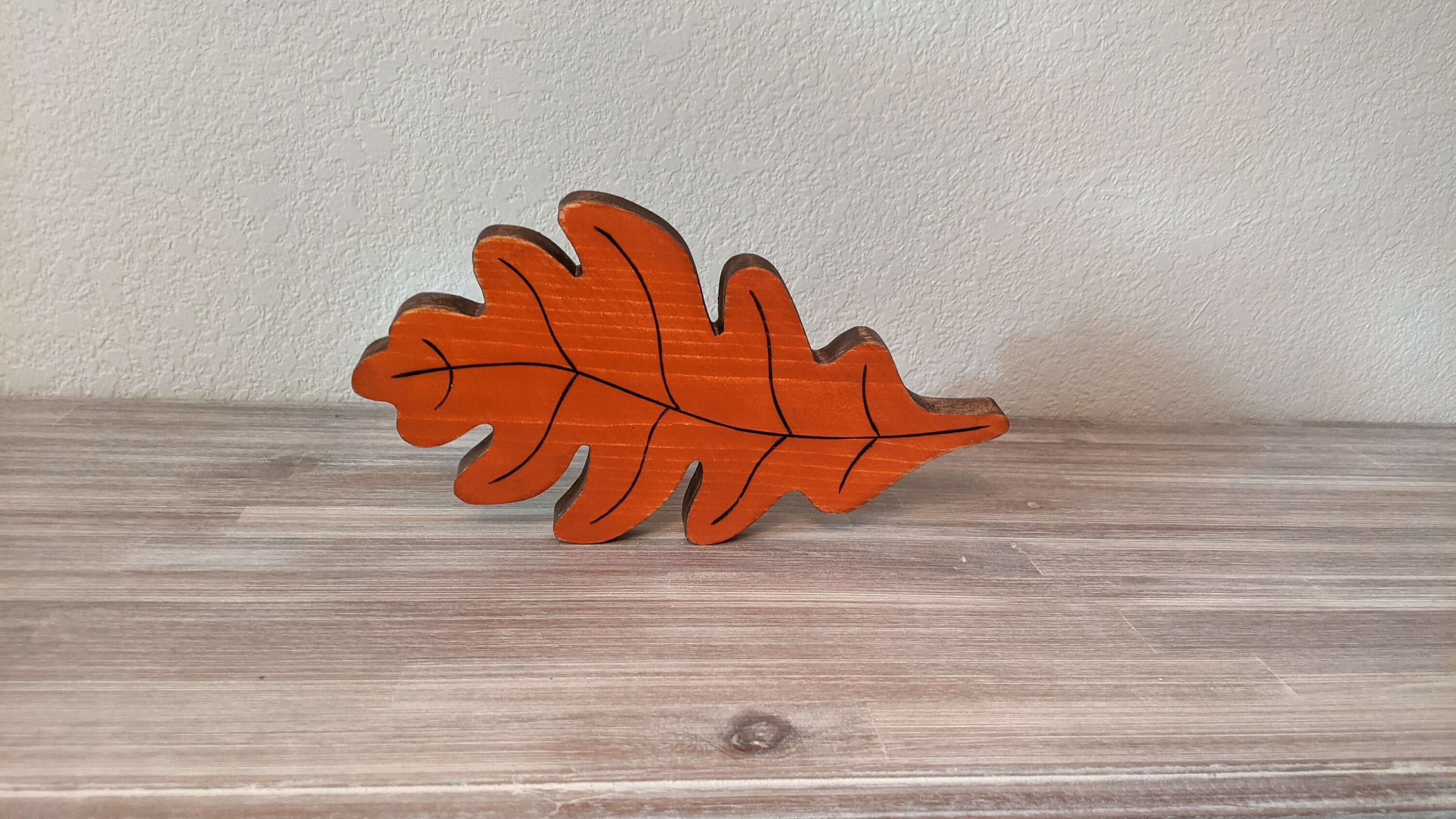 Decorative Painted Wood Fall Leaves - Etsy