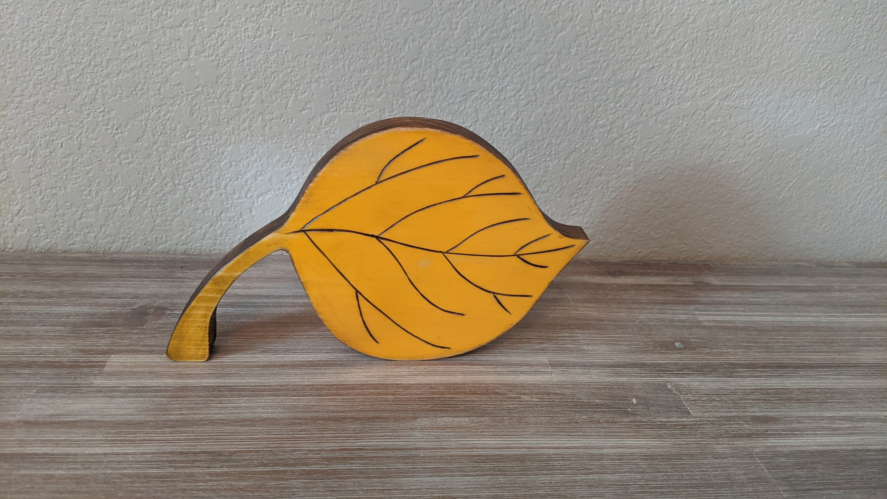 Decorative Painted Wood Fall Leaves - Etsy