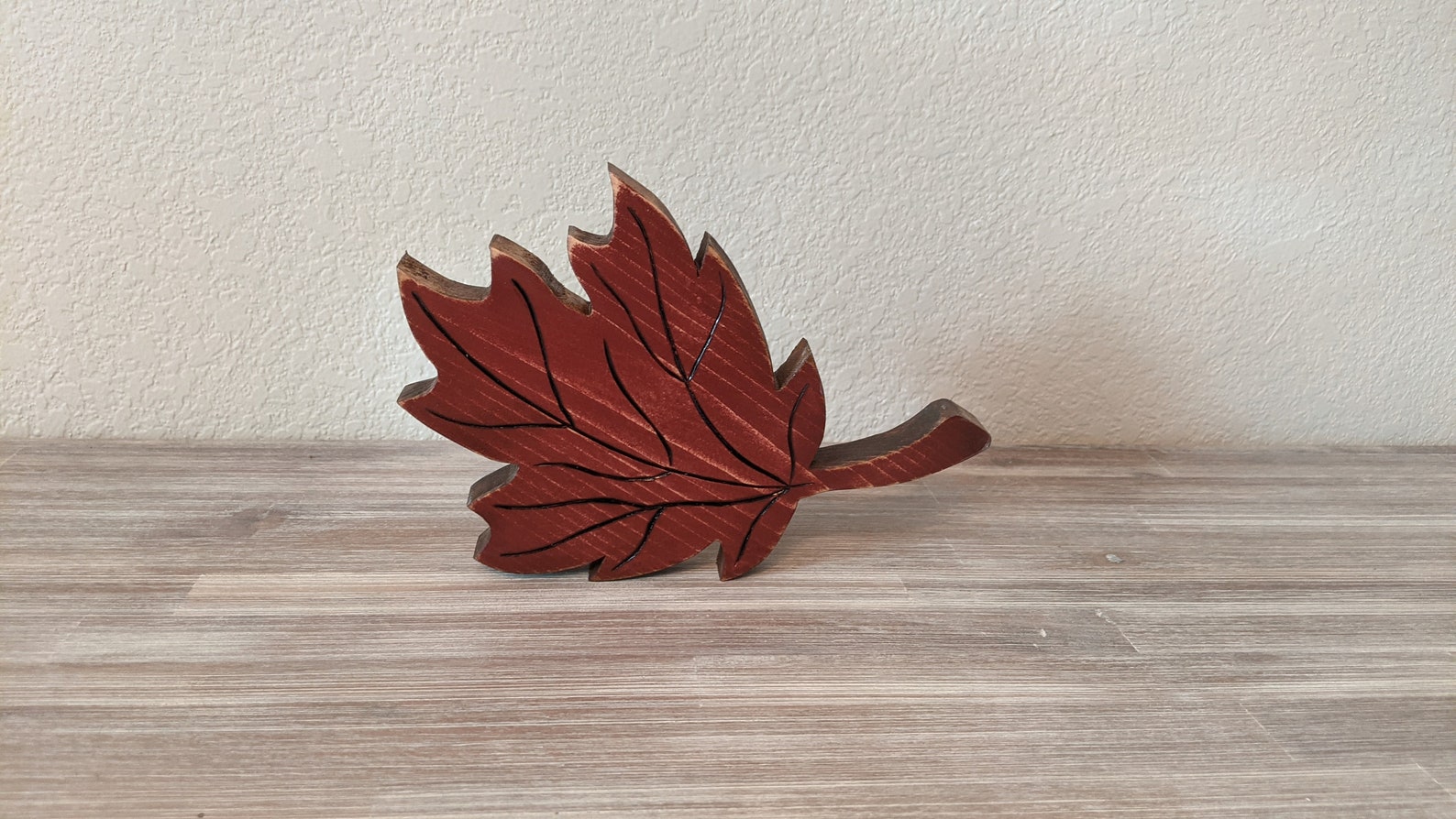 Decorative Painted Wood Fall Leaves - Etsy