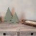 Decorative Painted Wood Evergreen Tree - Etsy