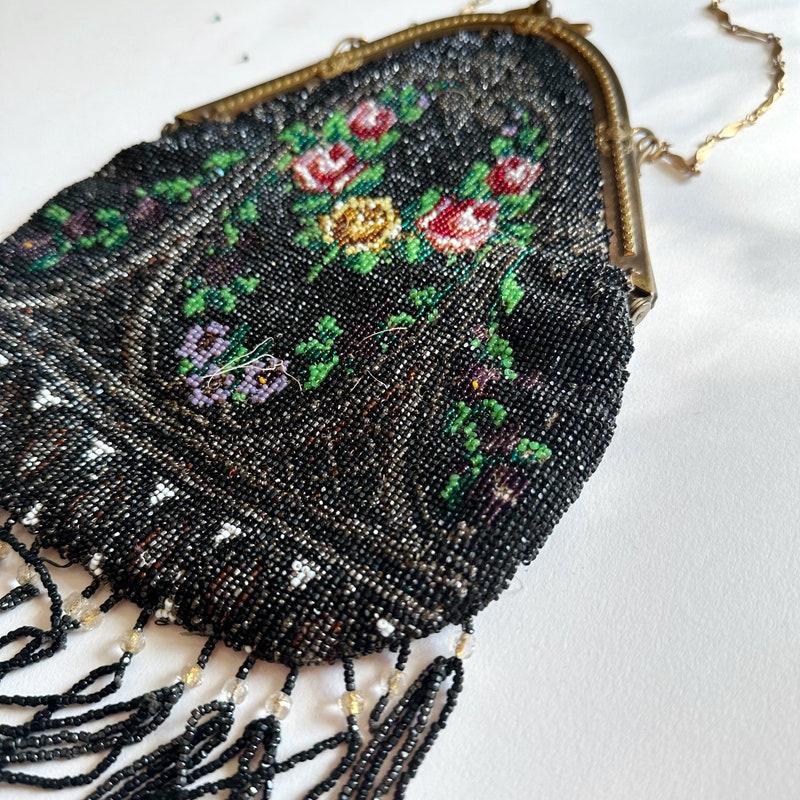 Vintage Beaded Bag - Etsy