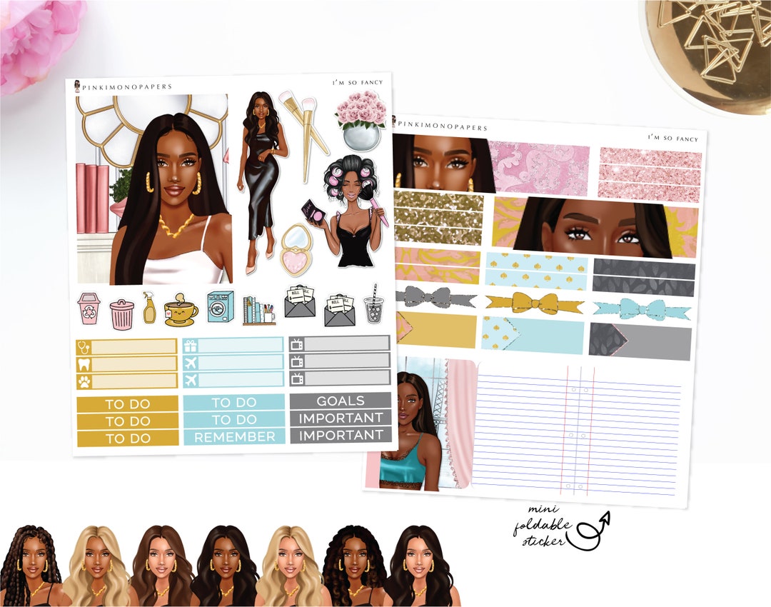 I'm so Fancy Add-on Sticker Kits Planner Sticker Kit - Etsy