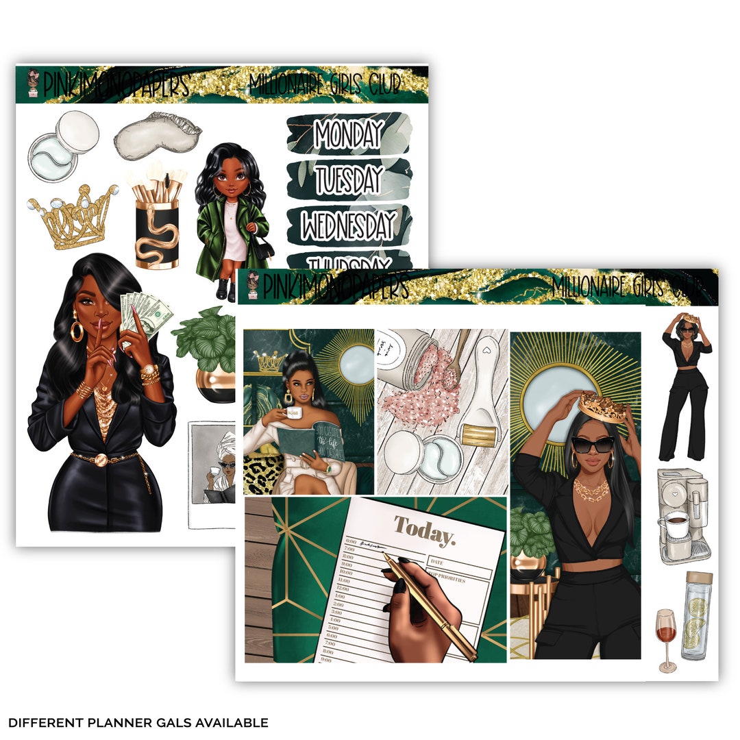 Mini Sticker Kit - Millionaire Girls Club - Planner Sticker Kit ...