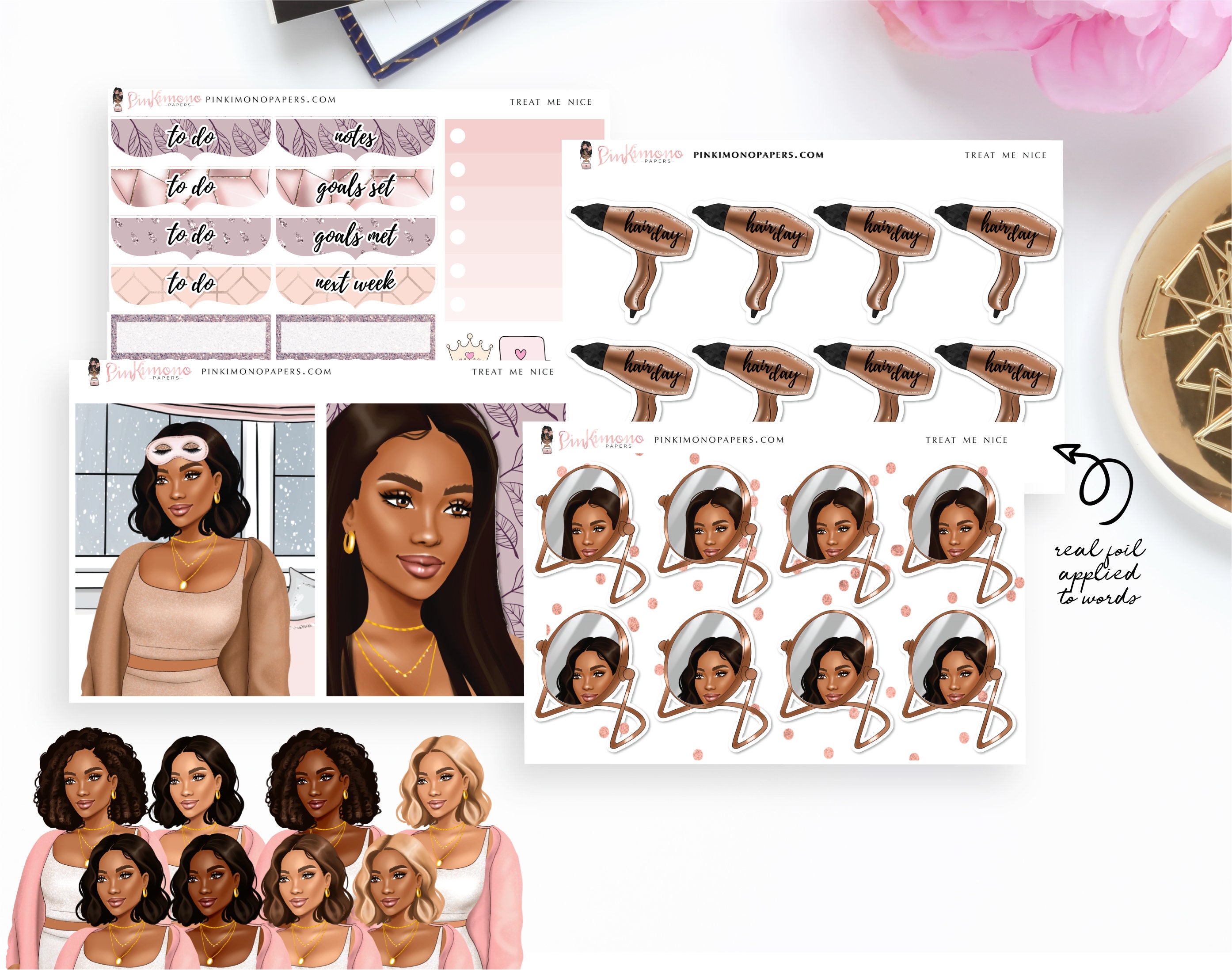 Treat Me Nice Add-on Sticker Kits Planner Sticker Kit - Etsy