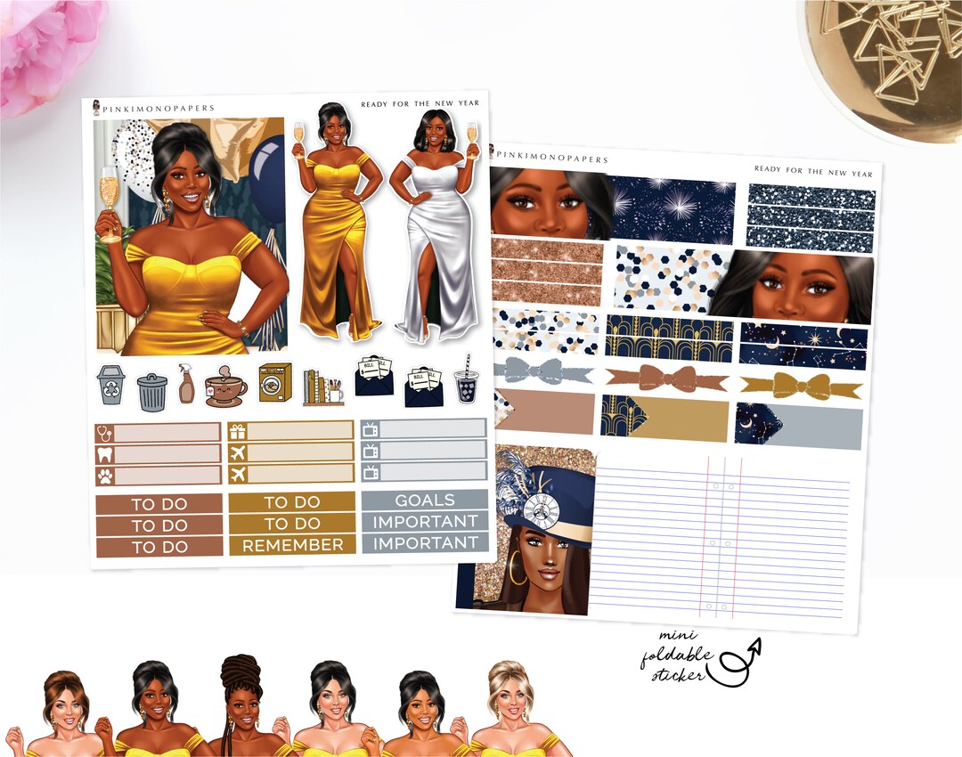 Ready for the New Year Add-on Sticker Kits Planner Sticker Kit - Etsy