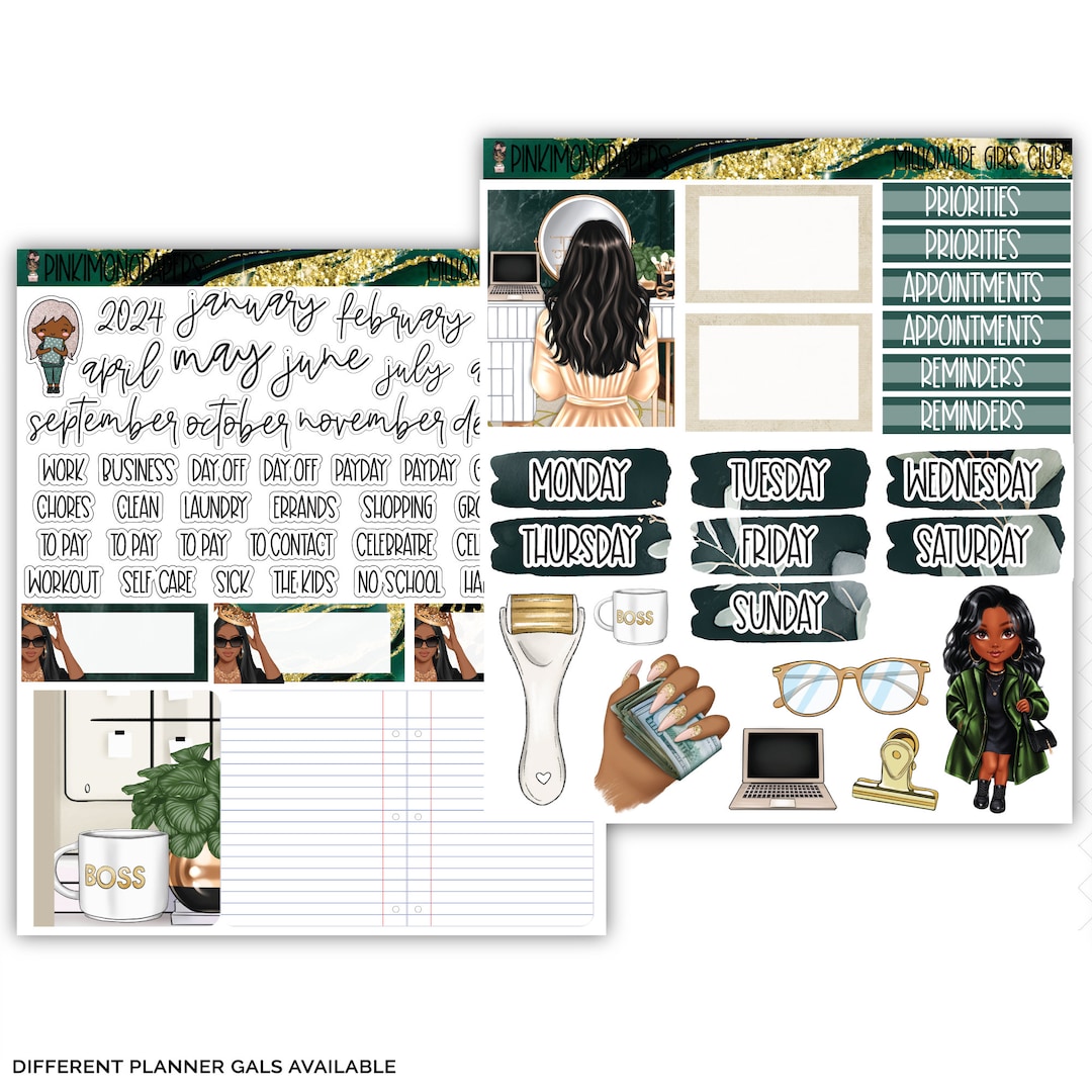Tiny & Add on Sticker Kits - Millionaire Girls Club - Planner Sticker ...
