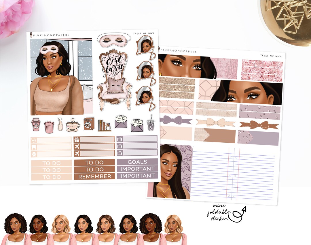 Treat Me Nice - Add-on Sticker Kits | Planner Sticker Kit - Etsy