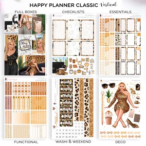 The Leopard Life Weekly Sticker Kit, ECLP Sticker Kit, Happy Planner ...