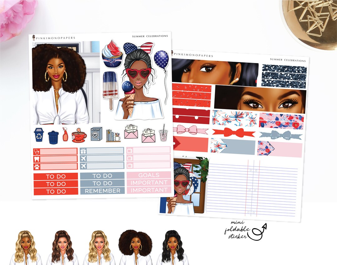 Summer Celebrations - Add-on Sticker Kits | Planner Sticker Kit - Etsy