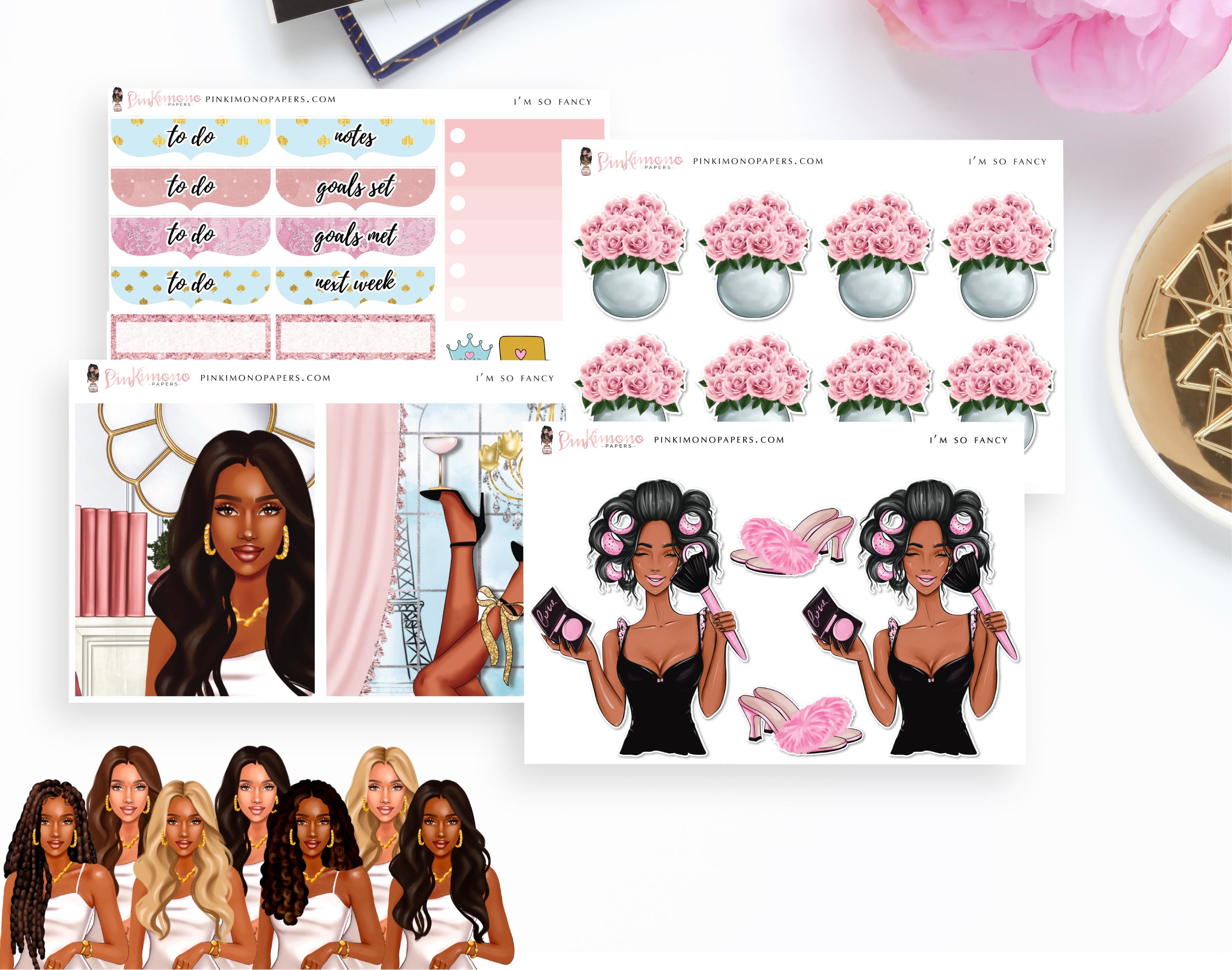 I'm so Fancy Add-on Sticker Kits Planner Sticker Kit - Etsy