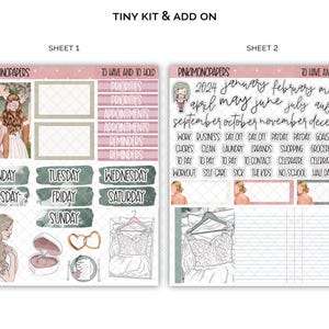 Tiny & Add on Sticker Kits - to Have and to Hold - Planner Sticker Kit ...