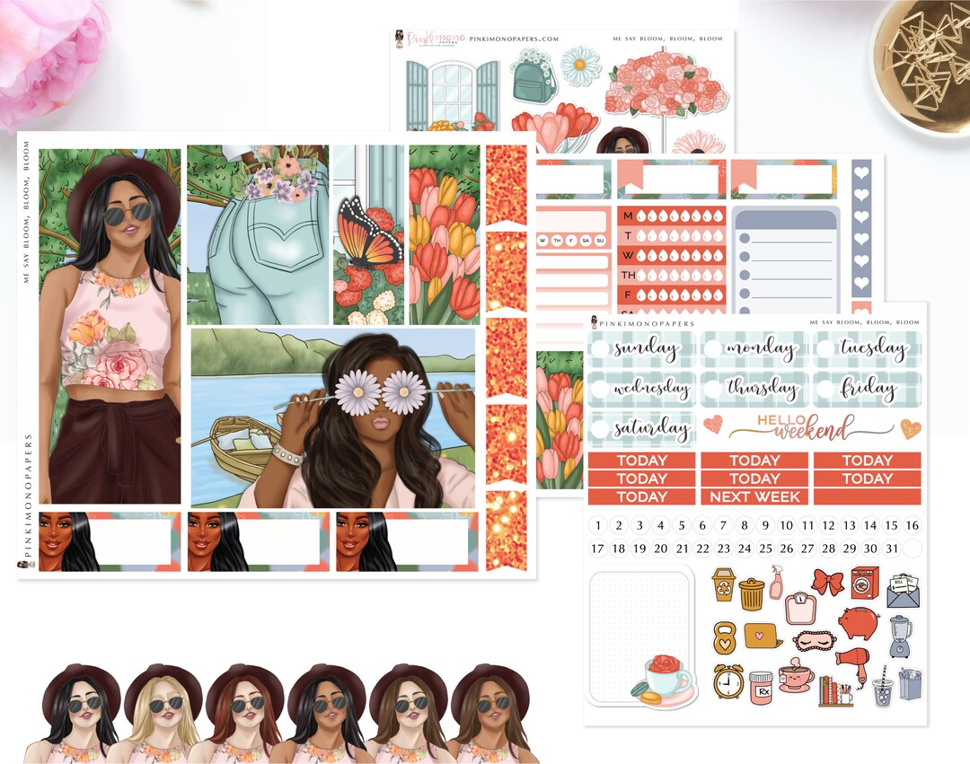 Me Say Bloom, Bloom, Bloom - Mini Sticker Kit, Planner Sticker Kit ...