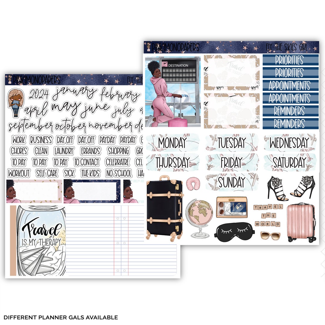 Tiny & Add on Sticker Kits - Fly the Skies - Planner Sticker Kit ...