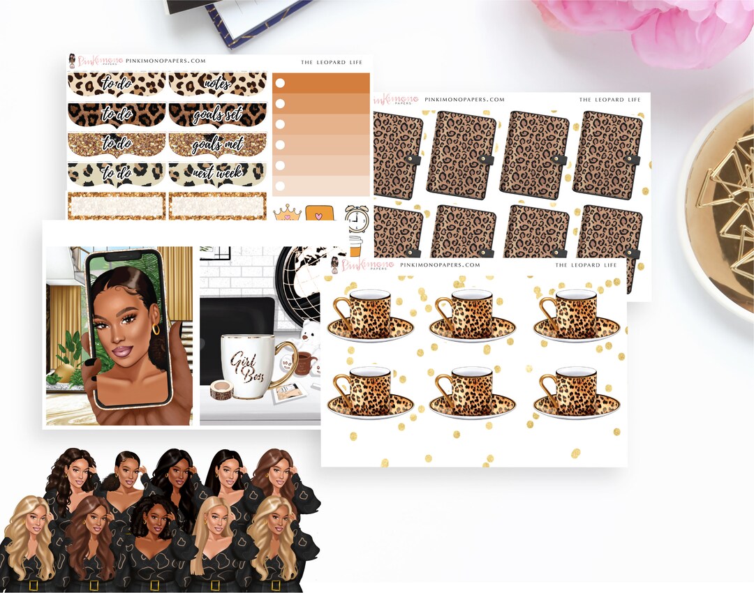 The Leopard Life Add-on Sticker Kits Planner Sticker Kit - Etsy