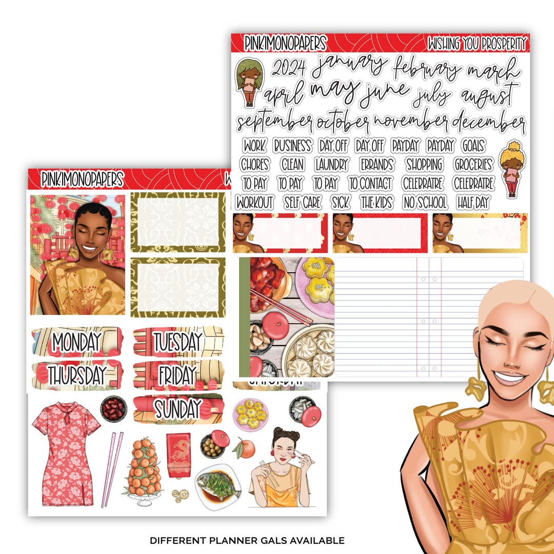 Tiny & Add on Sticker Kits - Wishing You Prosperity - Planner Sticker ...