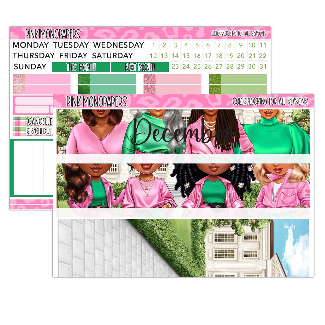 Monthly Sticker Kit - PG Colorblocking for All Seasons - Erin Condren ...