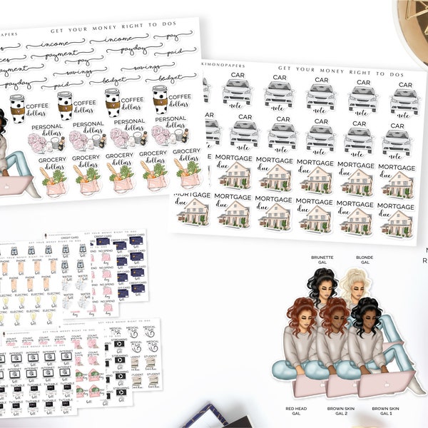 Money Stickers - Etsy