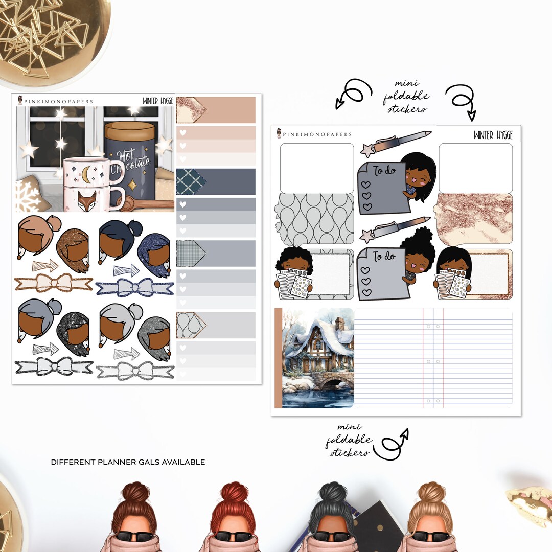 Winter Hygge - Add-on Sticker Kits | Planner Sticker Kit - Etsy