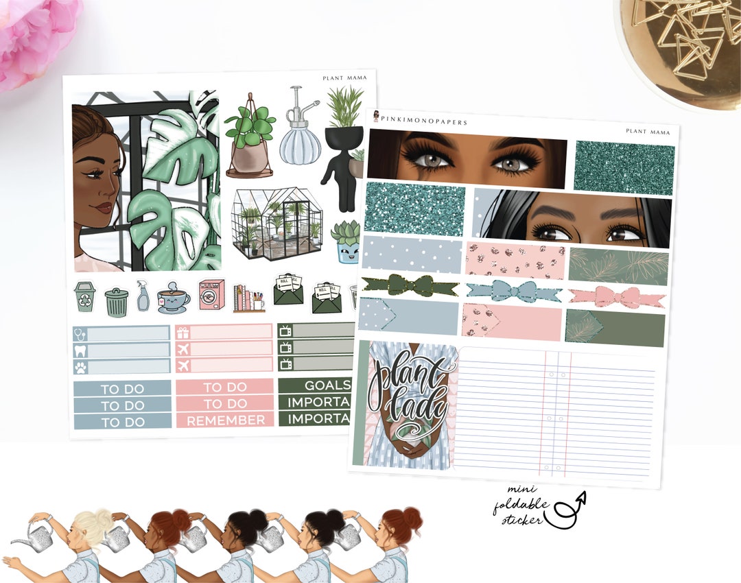 Plant Mama Add on Sticker Kits Planner Sticker Kit - Etsy
