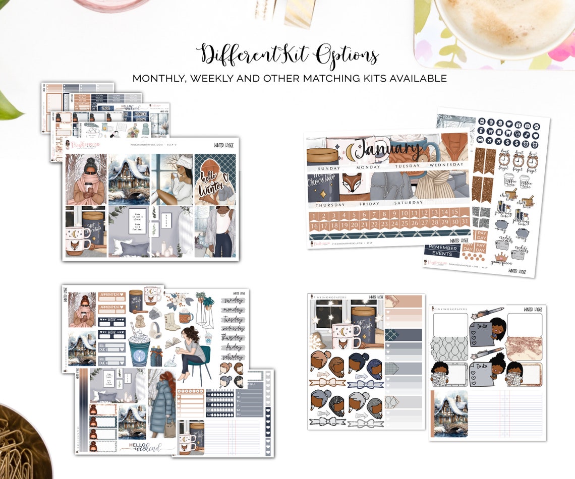 Winter Hygge - Mini Kit Sticker Kit, Planner Sticker Kit | Diverse ...