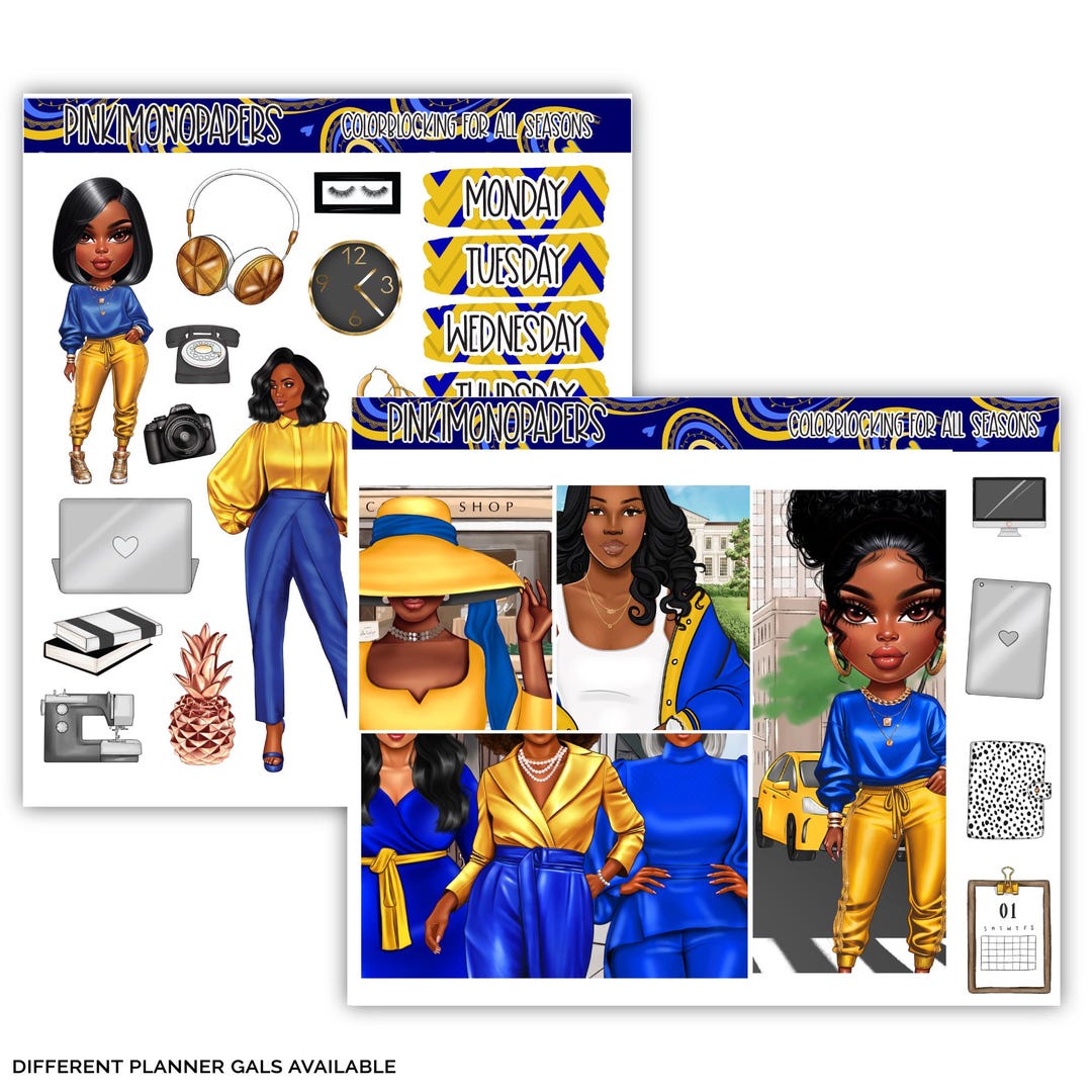 Mini Sticker Kit - BG Colorblocking for All Seasons - Planner Sticker ...