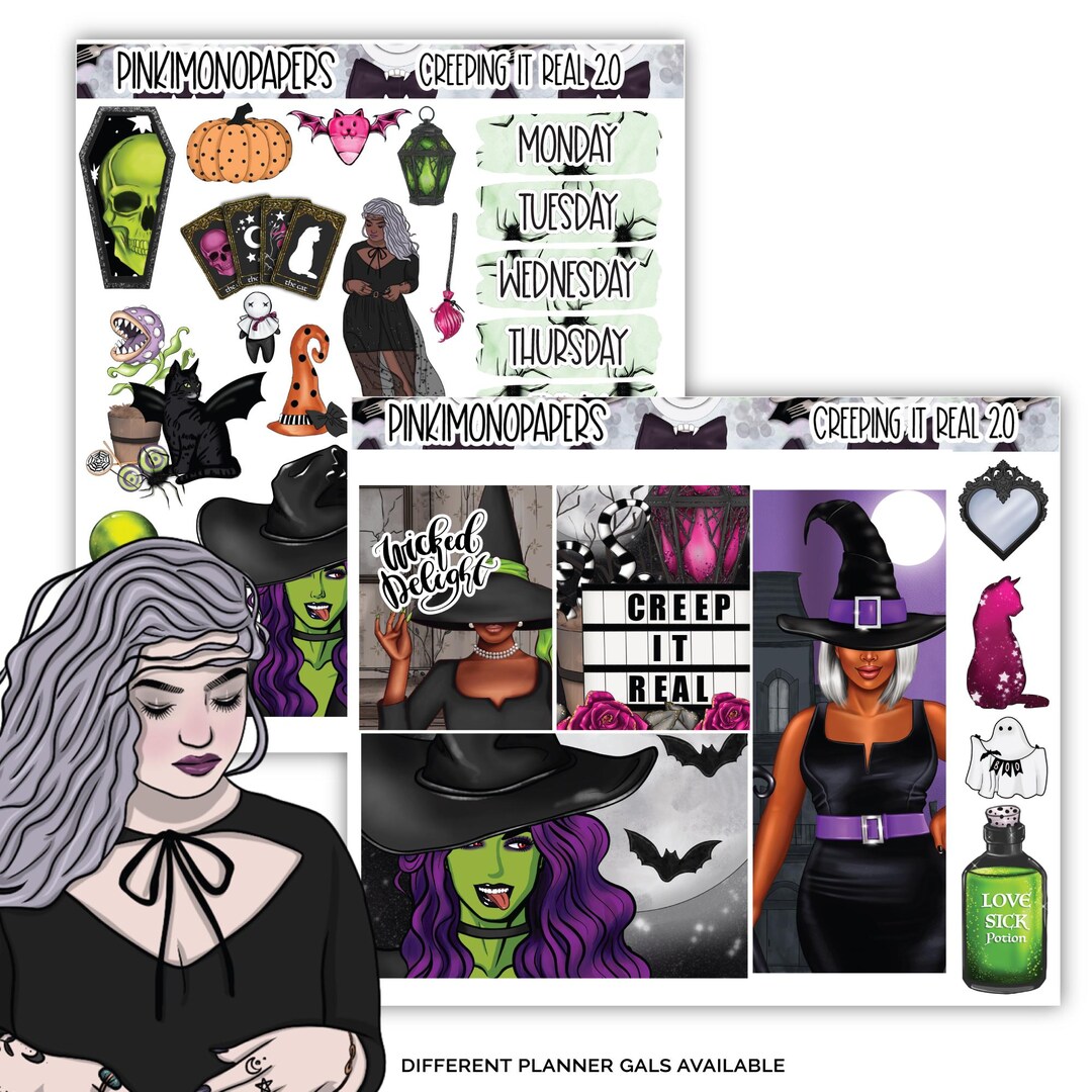 Mini Sticker Kit - Creeping It Real 2.0 - Planner Sticker Kit | Diverse ...