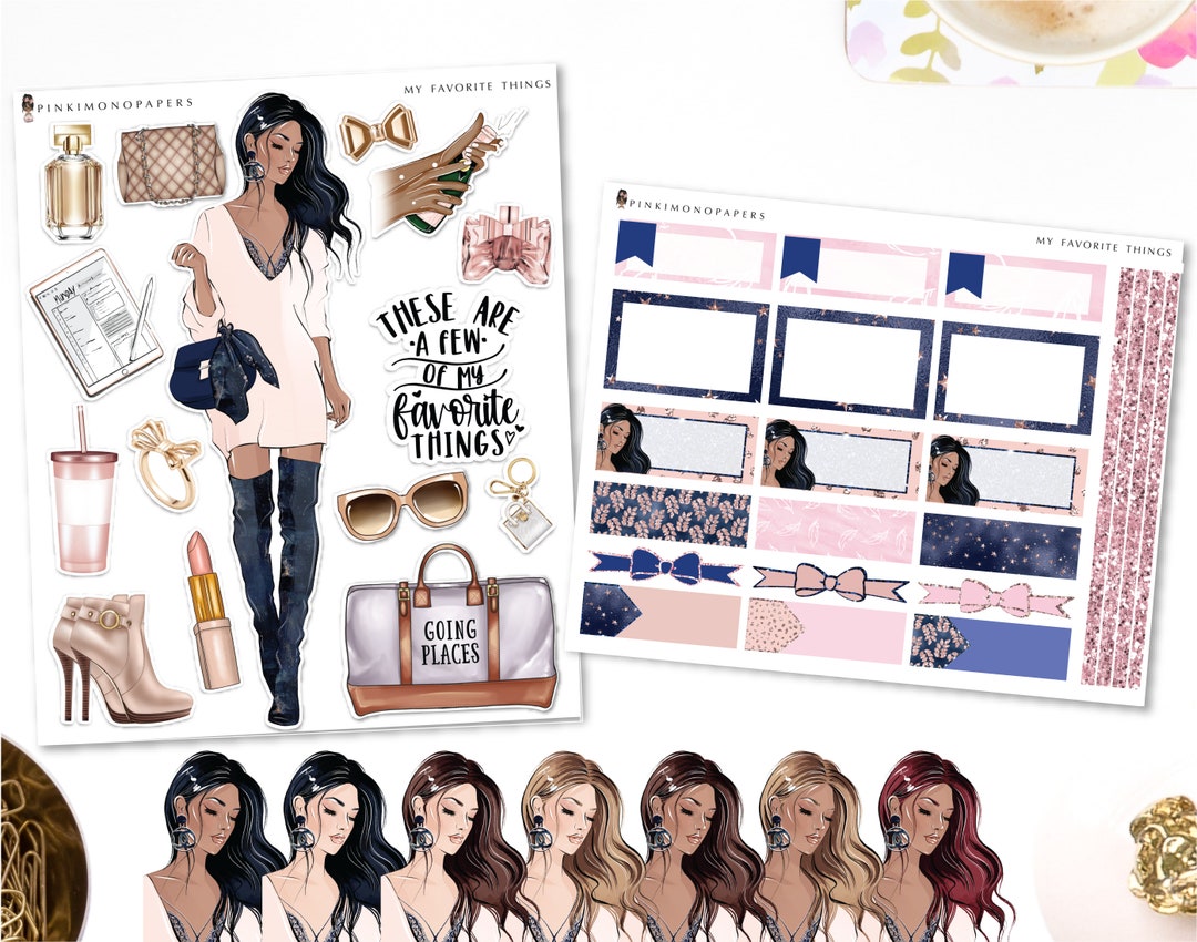 My Favorite Things - Planner Sticker Kit | Diverse Options Offered ...
